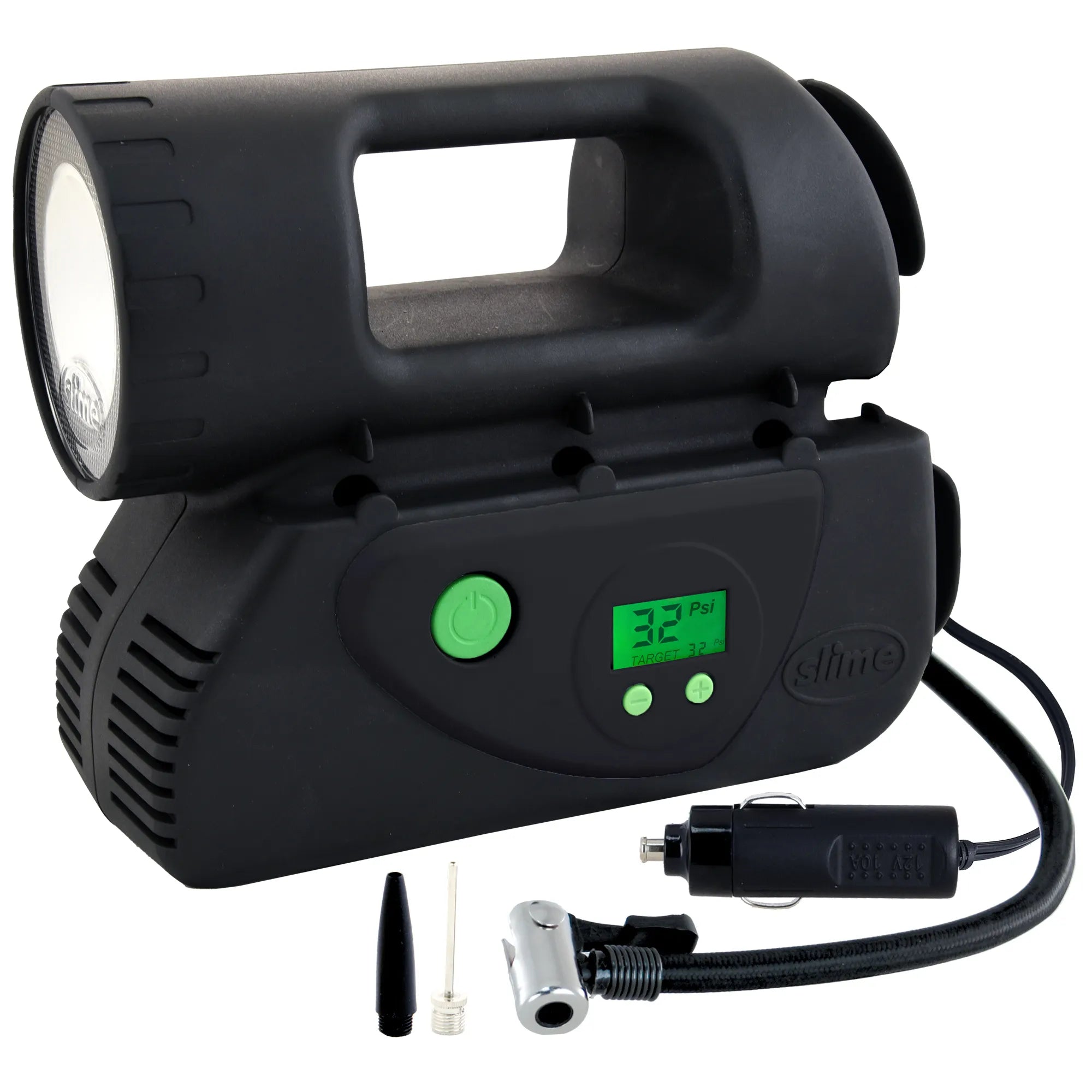Slime Deluxe Digital Tyre Inflator – 12V Fast Accurate Pump – Street Rhino