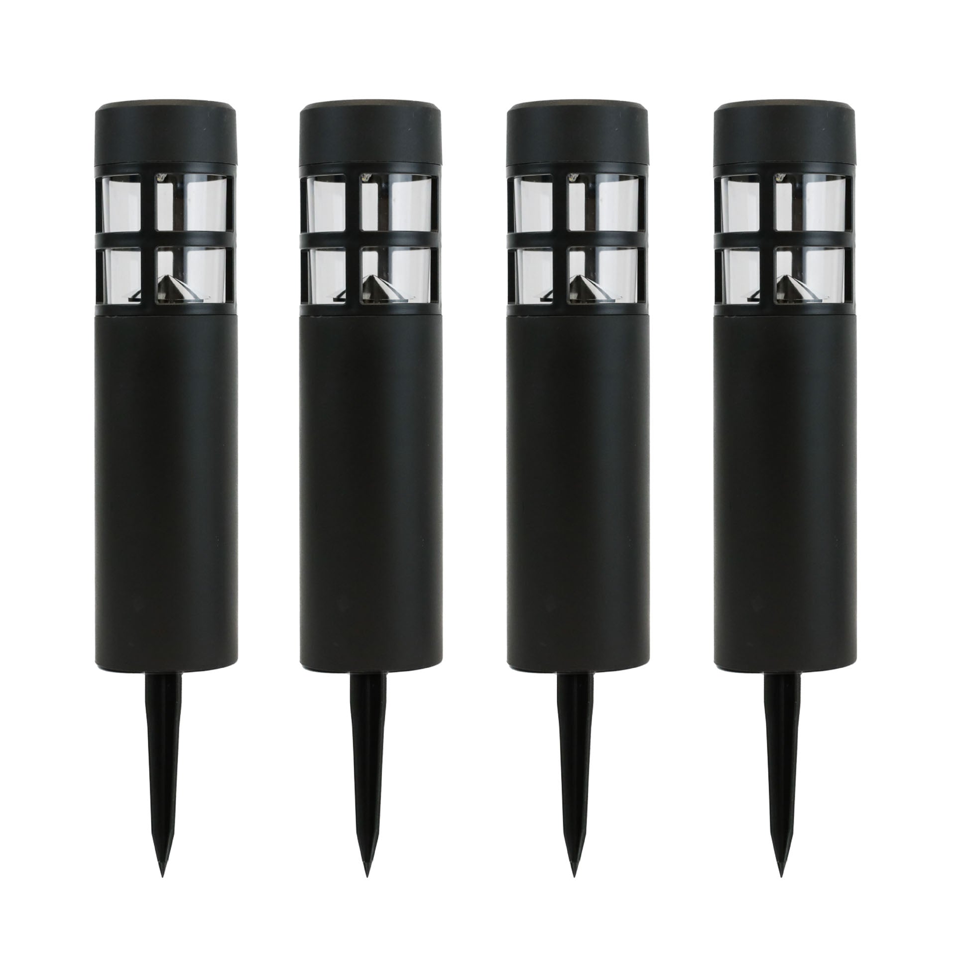 Solar LED Pillar Stake Lights – Set of 4 – Street Rhino